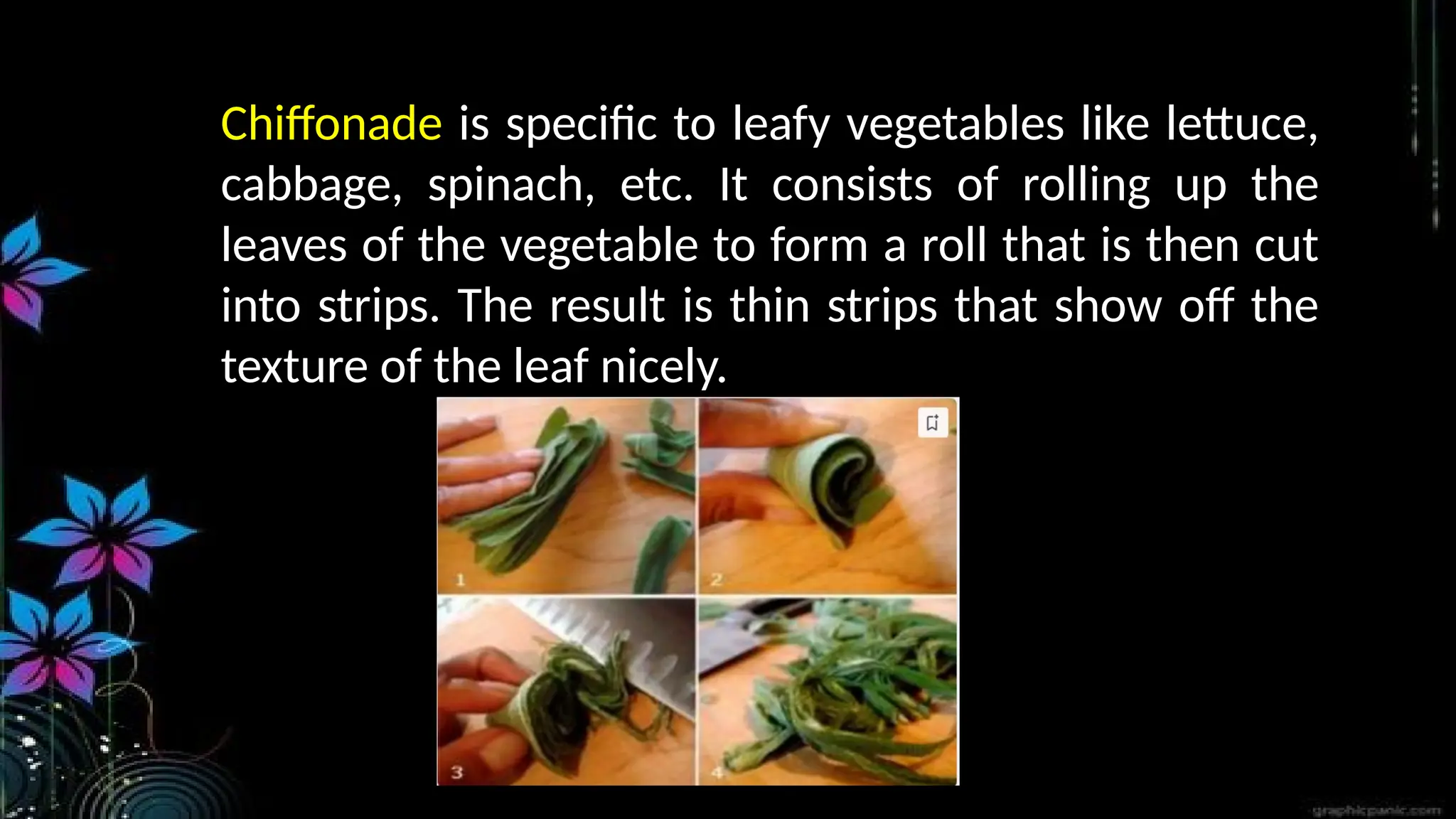 Basic Cutting Techniques of Fruits and Vegetables | PPTX