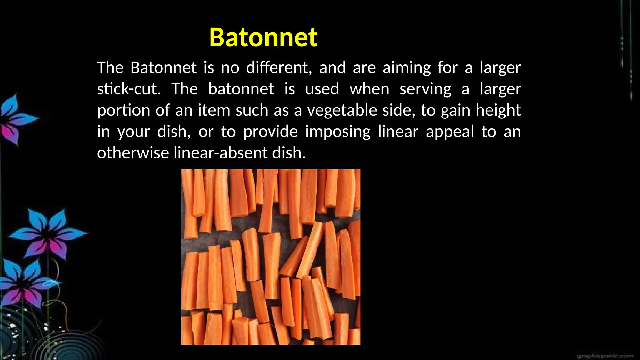Basic Cutting Techniques of Fruits and Vegetables | PPTX