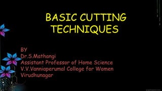 Basic Cutting Techniques of Fruits and Vegetables | PPTX