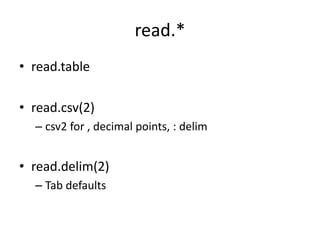 Basic data ingestion in r | PPTX