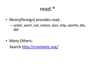 Basic data ingestion in r | PPTX