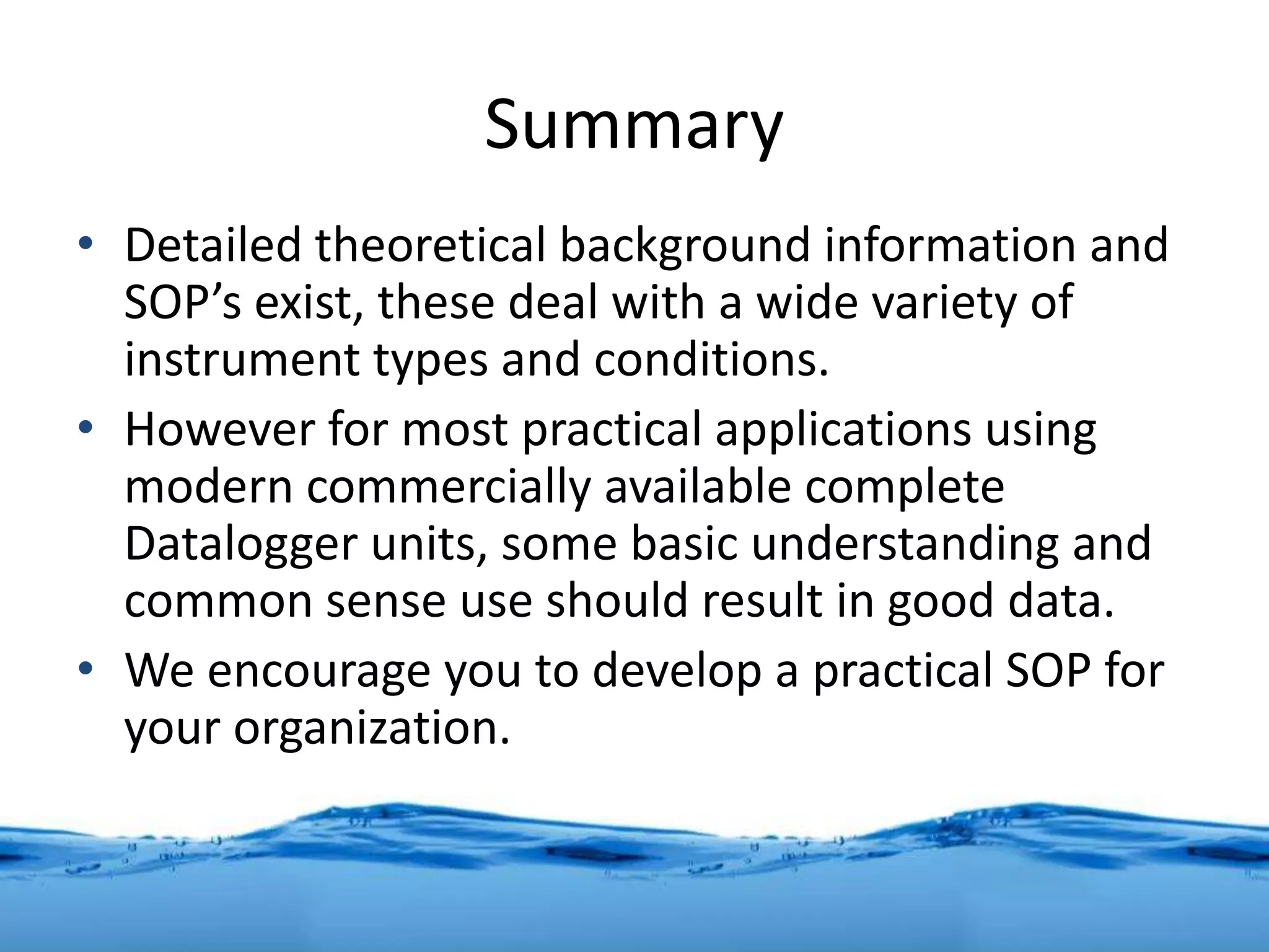 Basic Datalogger Water Level Measurement | PPTX