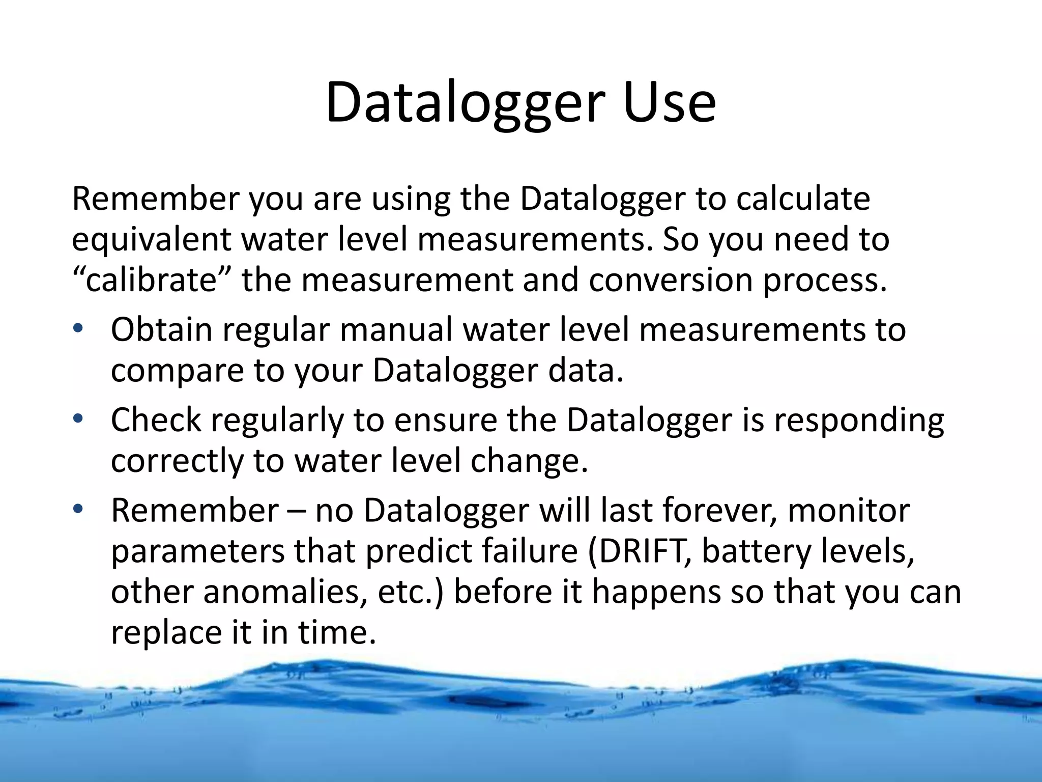 Basic Datalogger Water Level Measurement | PPTX