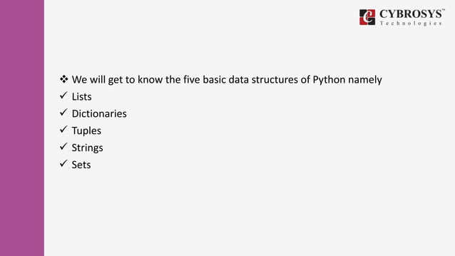 Basic data structures in python | PPTX | Programming Languages | Computing