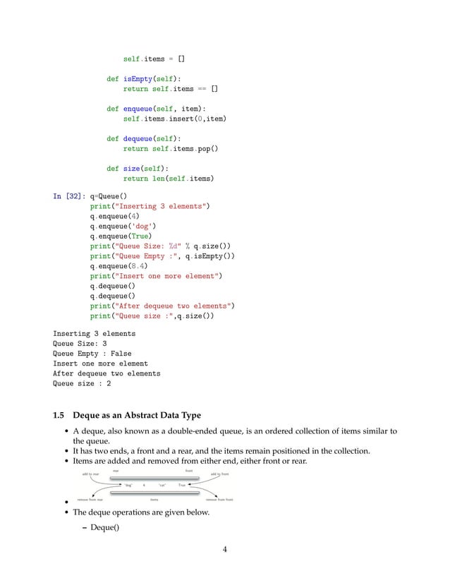 Basic Data Structures In Python Pdf