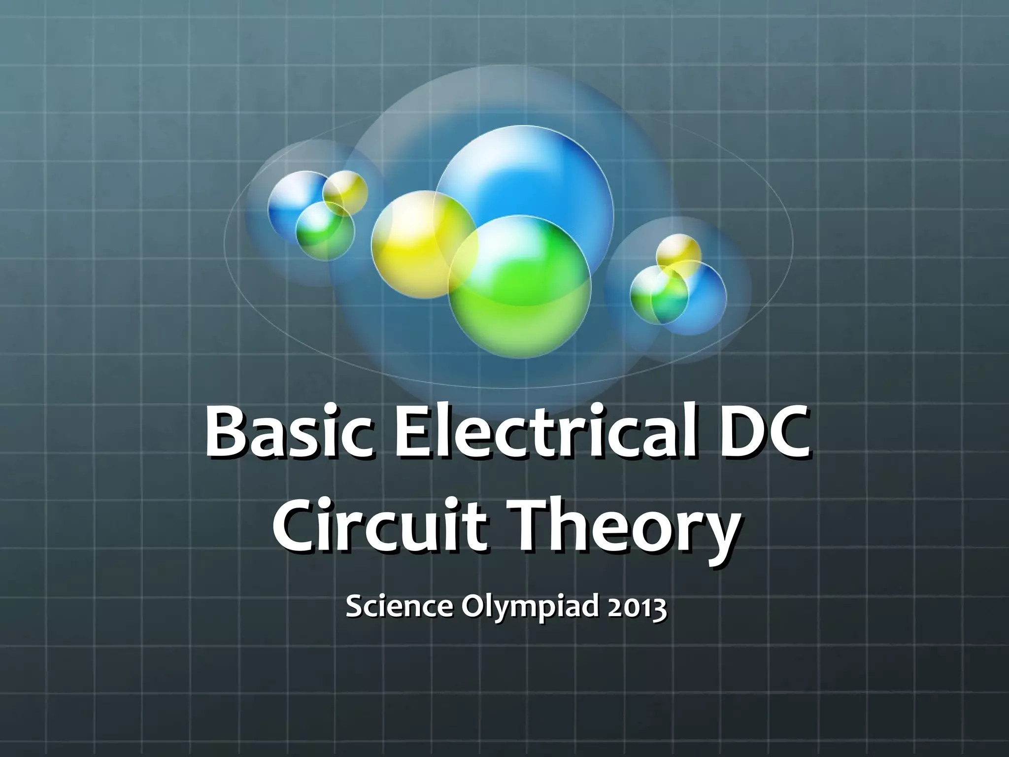 Basic dc circuit theory | PPT | Computer Networking | Computing