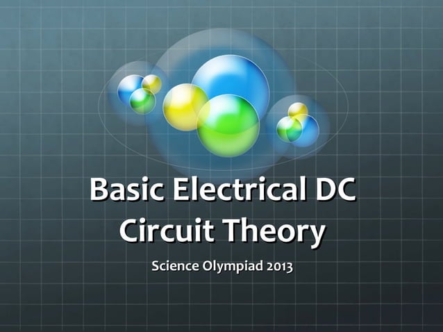 Basic dc circuit theory | PPT | Computer Networking | Computing