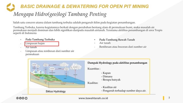 Basic Dewatering & Drainage for Open Pit Mining.pptx