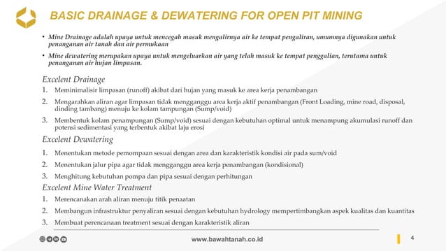 Basic Dewatering & Drainage for Open Pit Mining.pptx
