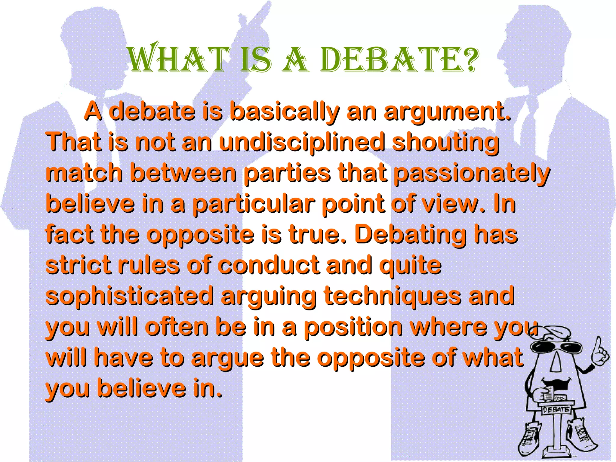 Basic debating skills | PPT