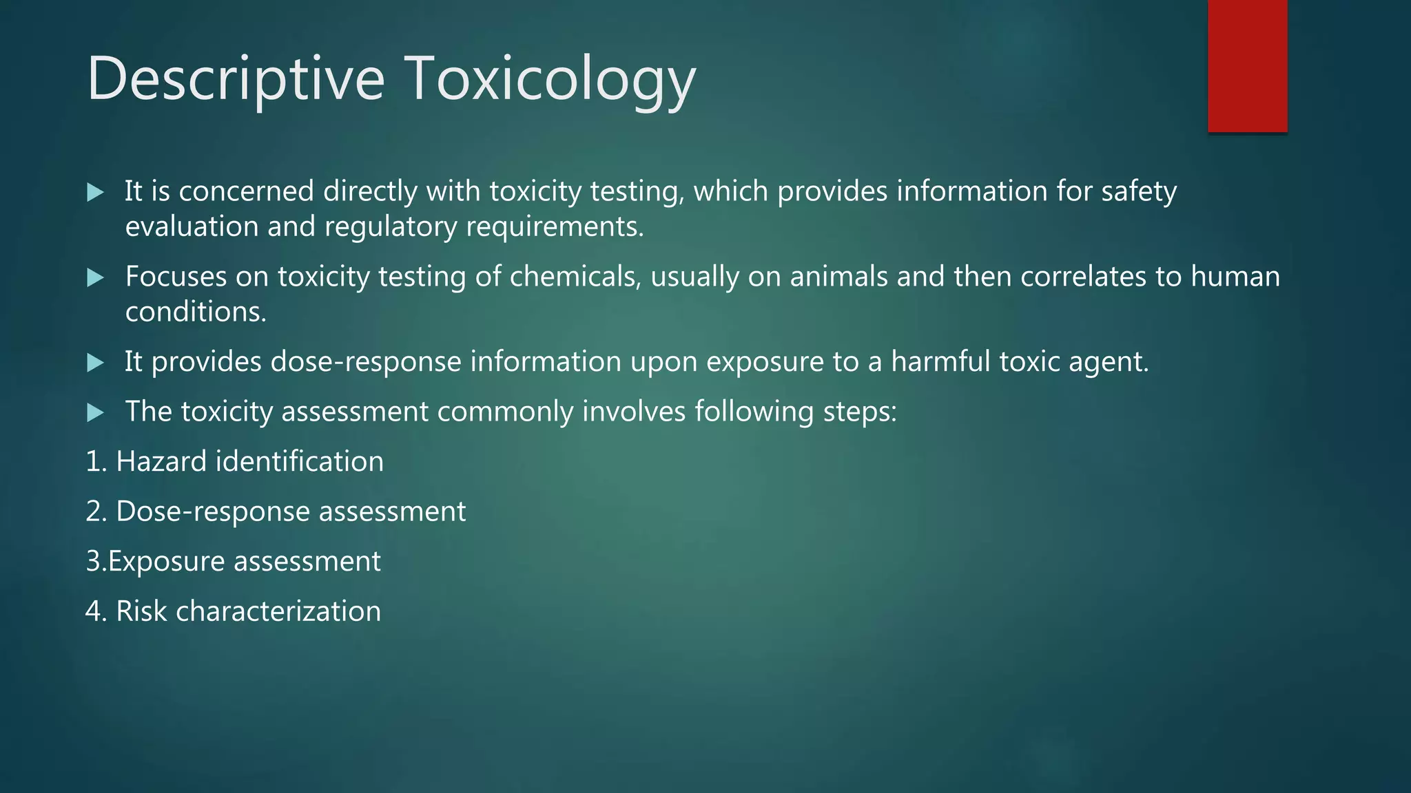 Basic definition and types of toxicology | PPTX