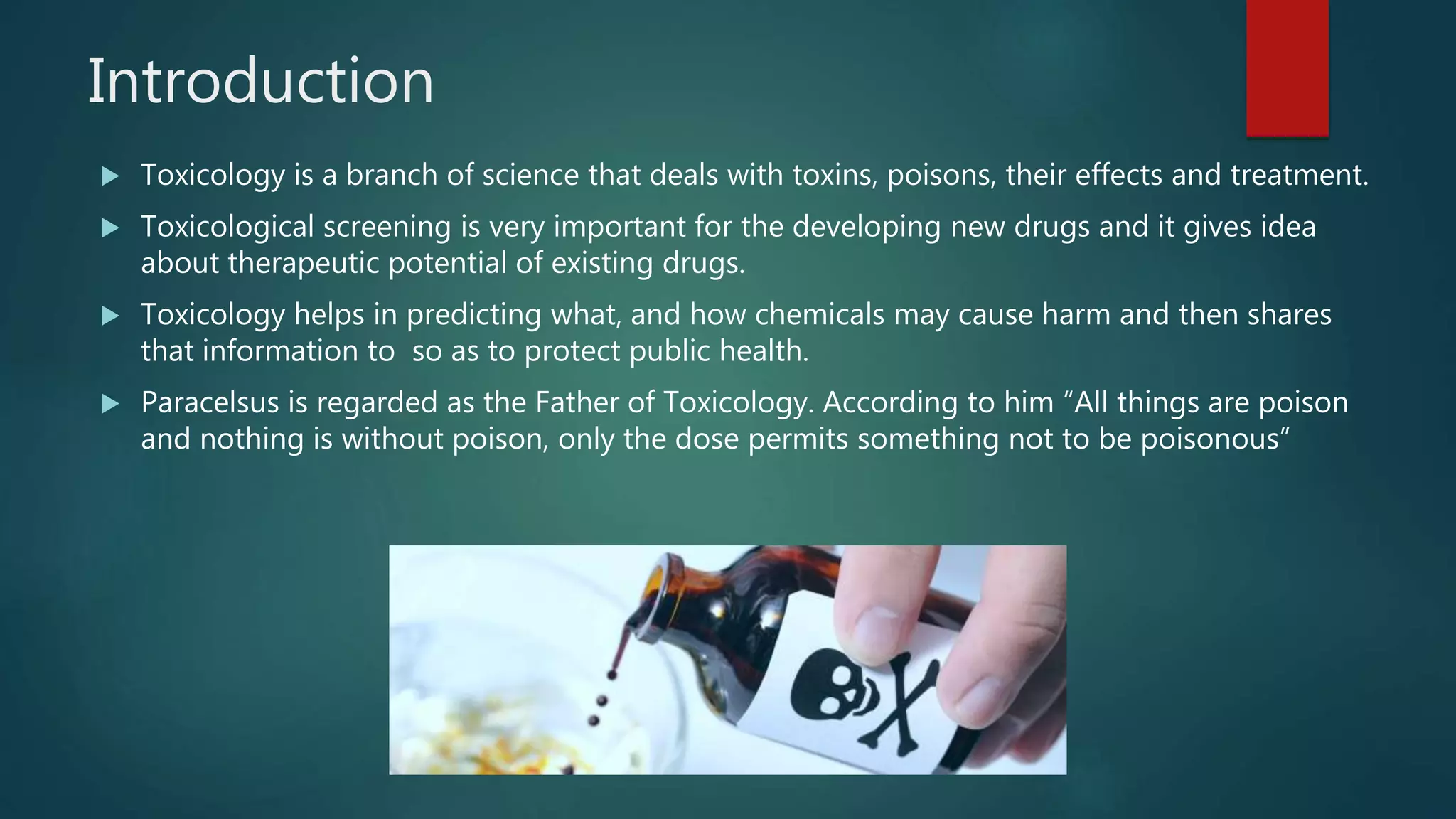 Basic definition and types of toxicology | PPTX