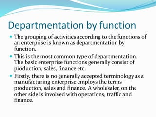 Basic departmentalization, line and staff concept | PPTX | Business ...