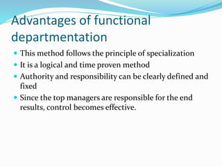 Basic departmentalization, line and staff concept | PPTX | Business ...