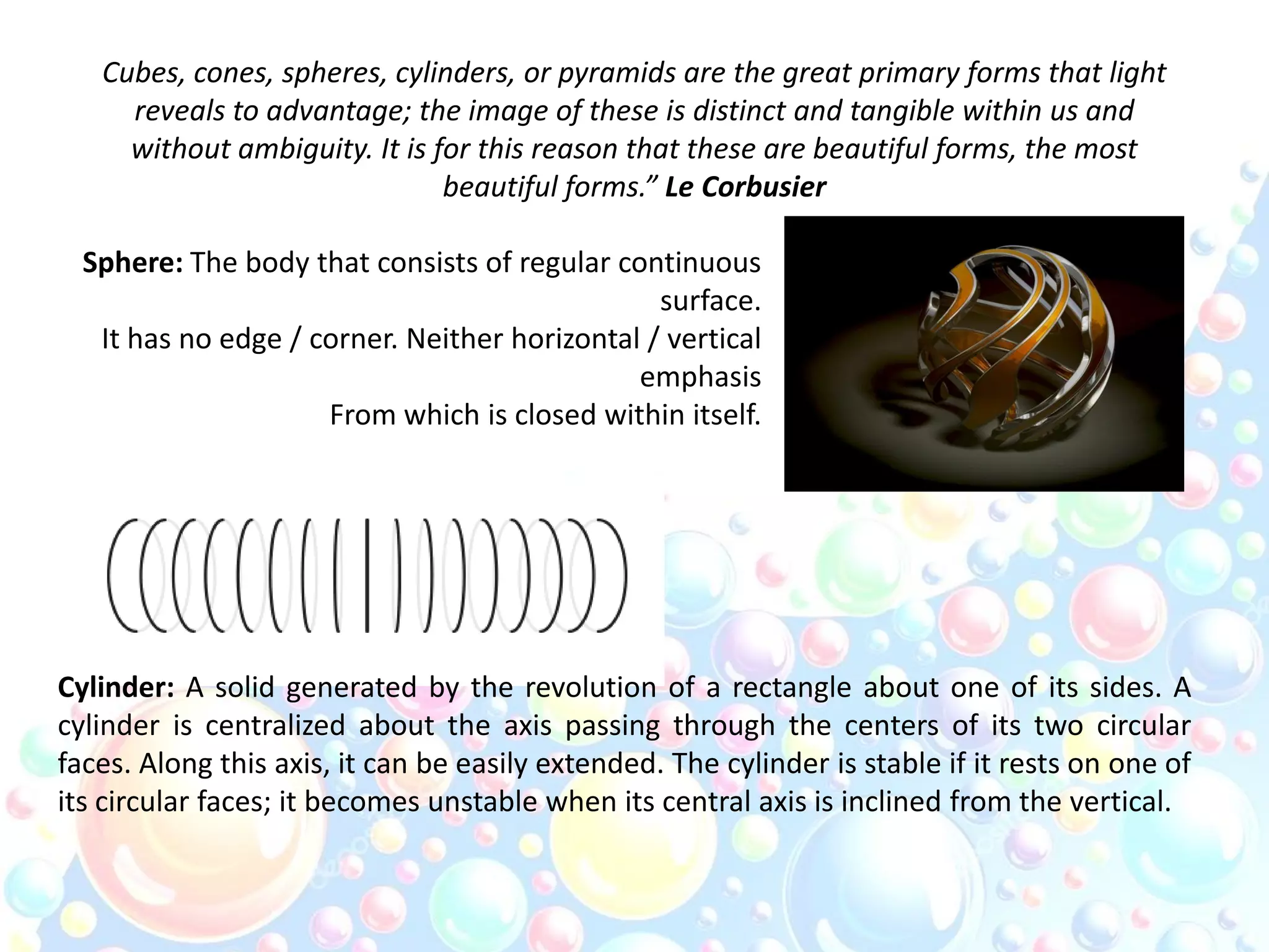 Basic Design - Primary elements: Planar & Volumertic | PDF