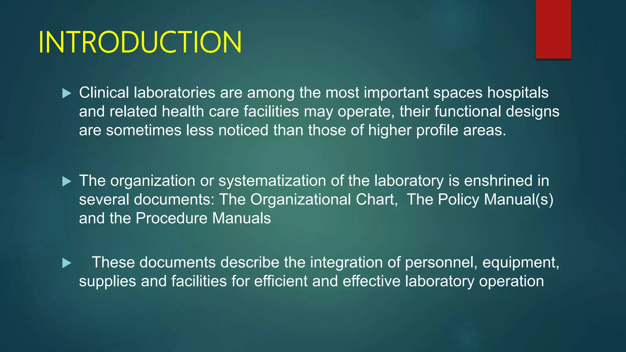 Basic design and organisation of diagnostic laboratory | PPTX