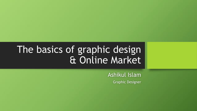 Basic concept of Graphic Design | PPTX