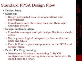 Basic Design Flow for Field Programmable Gate Arrays | PDF
