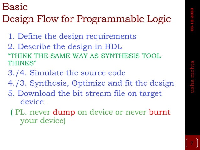 Basic Design Flow for Field Programmable Gate Arrays | PDF