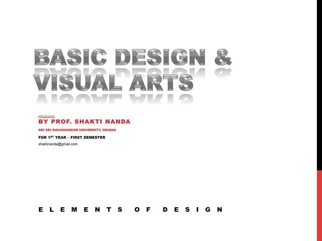Basic design & visual arts (Elements of design) | PDF | Arts and Crafts | Hobbies & Interests