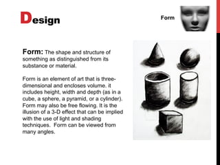 Basic design & visual arts (Elements of design) | PPT