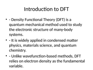 Basic_DFT_Presentation computational physics.pptx