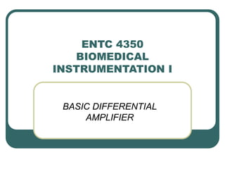 BASIC DIFFERENTIAL AMPLIFIER for ECE.ppt
