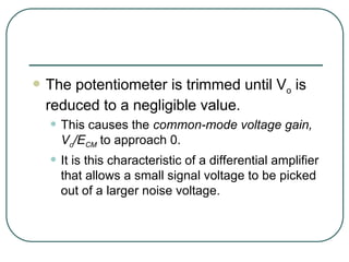BASIC DIFFERENTIAL AMPLIFIER for ECE.ppt