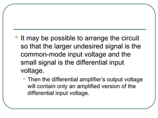 BASIC DIFFERENTIAL AMPLIFIER for ECE.ppt