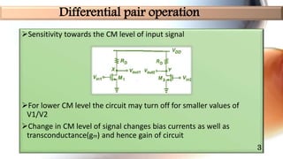 Basic CMOS differential pair (qualitative analysis) | PPTX