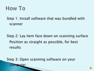Basic Digitization - Scanning Toolkit | PPT