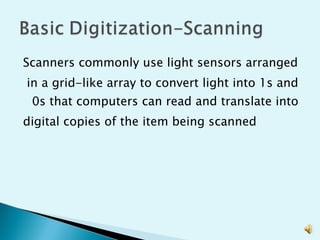 Basic Digitization - Scanning Toolkit | PPT