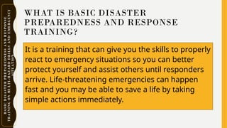 Basic Disaster preparedness and response training on multi-hazard.pptx
