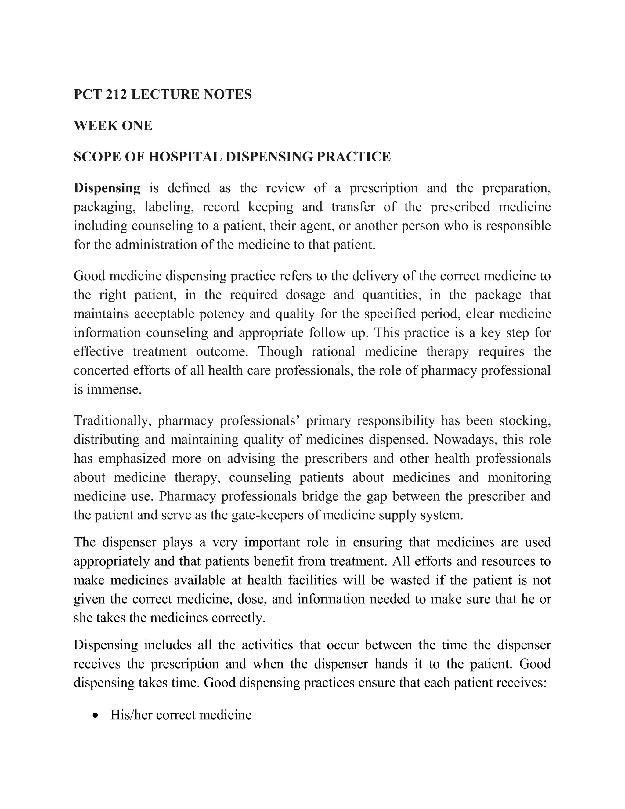 Basic Dispensing lecture notes.docx