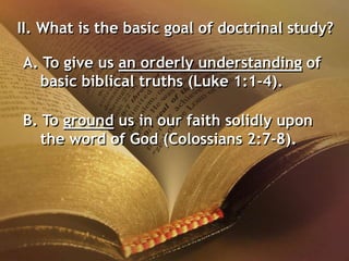 Basic Doctrine 1 | PPTX