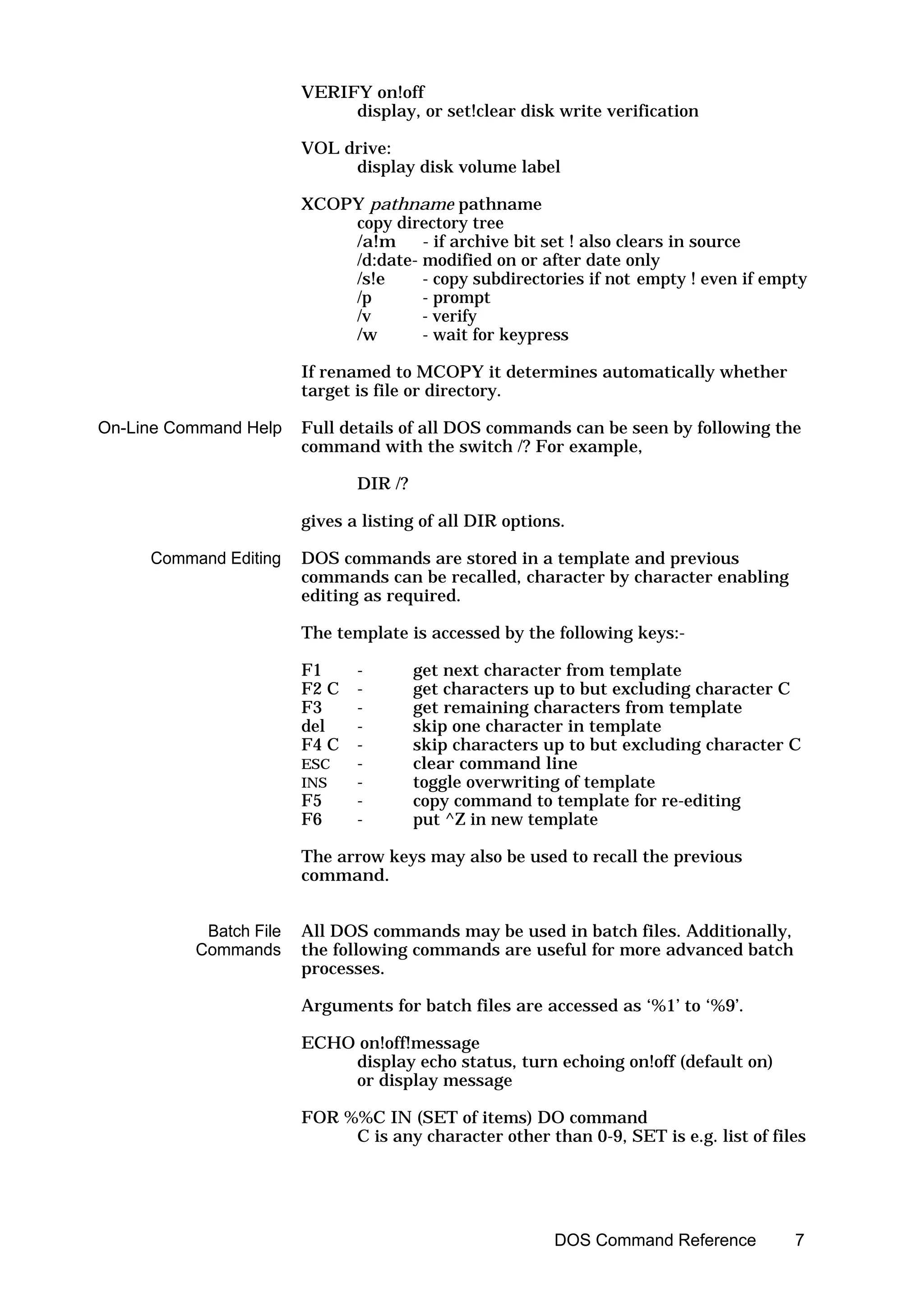 Basic dos commands | PDF