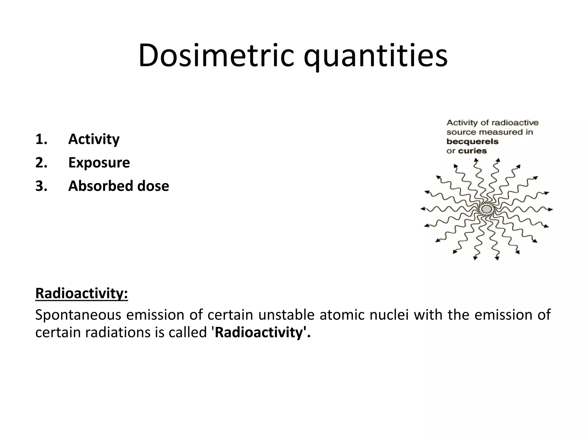 Basic dosimetric principle and dosimeters | PPTX