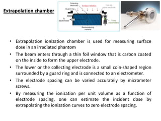 Basic dosimetric principle and dosimeters | PPTX