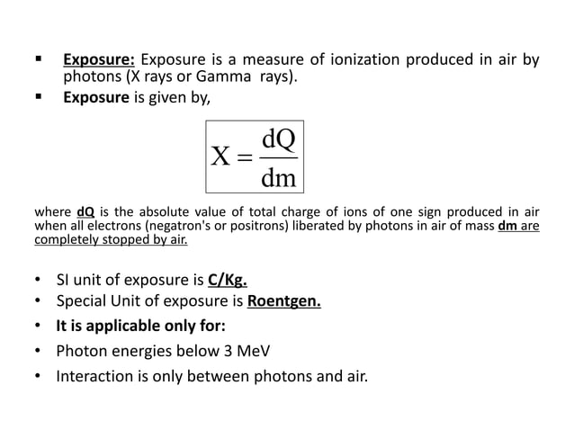 Basic dosimetric principle and dosimeters | PPTX
