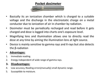 Basic dosimetric principle and dosimeters | PPT