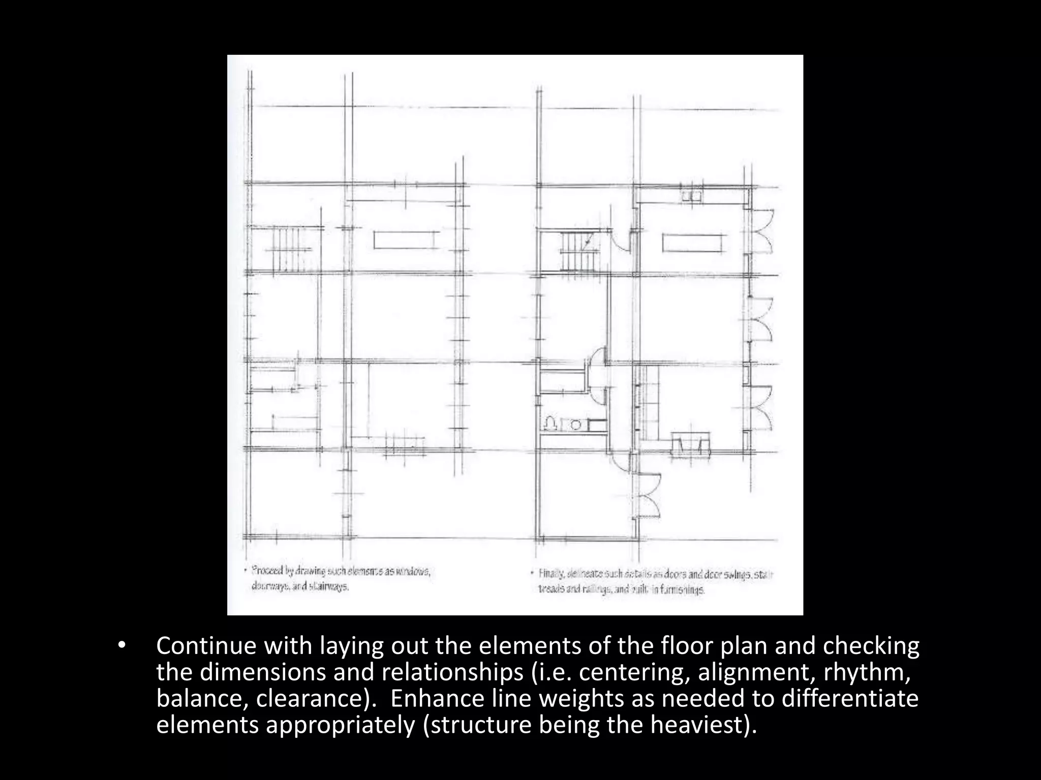 Basic drafting week 10 powerpoint drafting the house floor plan | PPTX ...