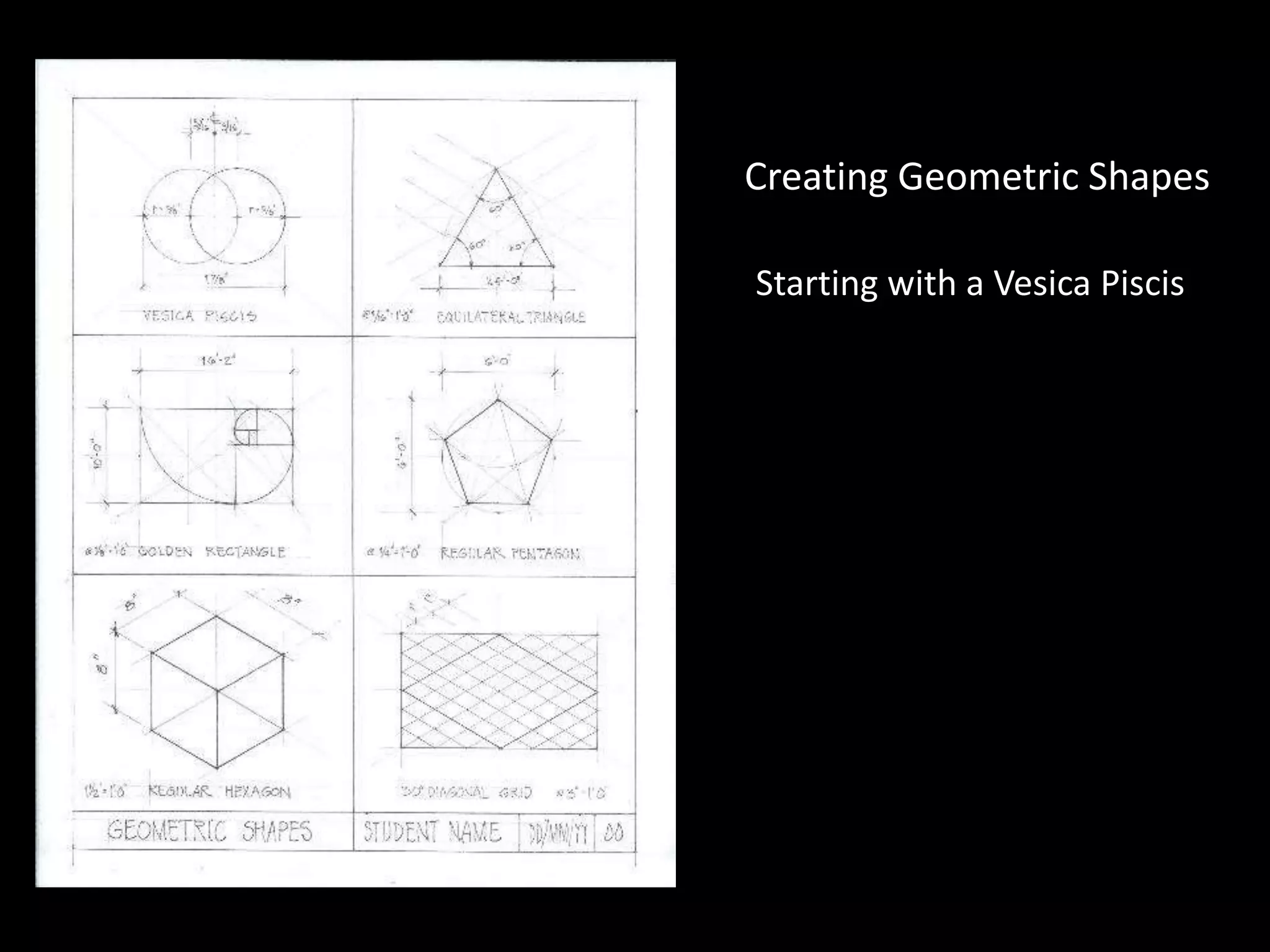 Basic drafting week 2 powerpoint drafting geometric shapes | PPT