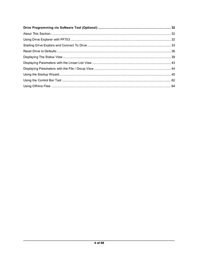 Basic drive programing pf753 | DOCX | Computer Peripherals | Computing