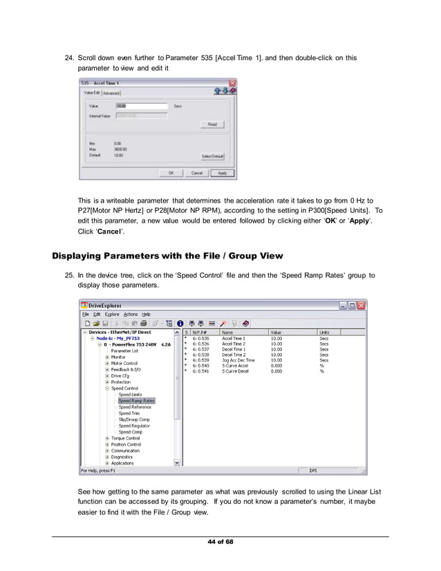 Basic drive programing pf753 | DOCX | Computer Peripherals | Computing