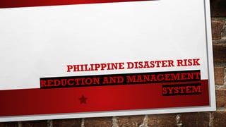 Basic Disaster Risk Reduction and Management Concepts | PPTX