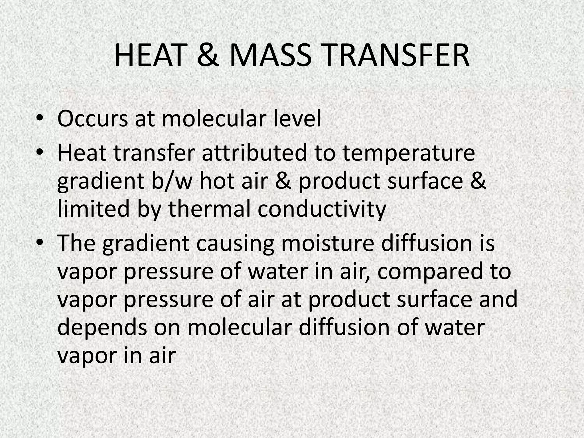 Theory of Drying(Food Engineering) | PPTX