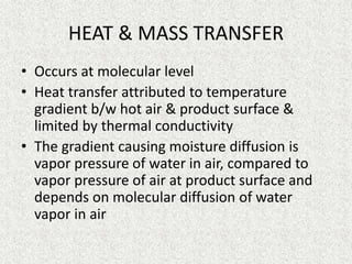 Theory of Drying(Food Engineering) | PPTX