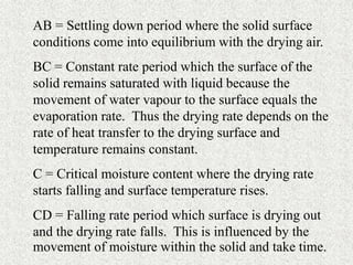 Theory of Drying(Food Engineering) | PPTX