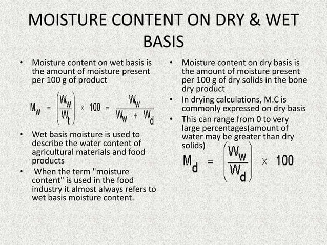 Theory of Drying(Food Engineering) | PPTX