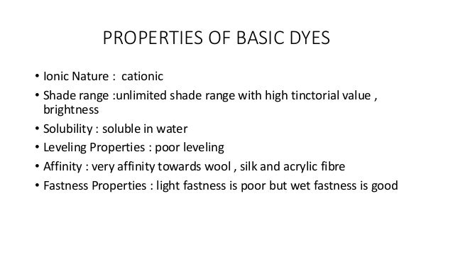 Basic dyes